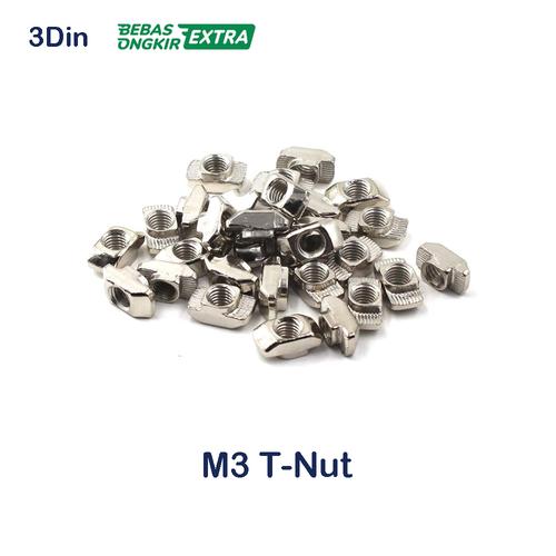 Jual T Nut M3 Aluminum Profile 2020 Drop In Hammer TNut - Kota ...