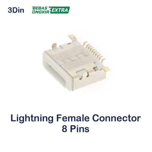 Jual Lightning Female Connector PCB Apple Konektor 10 Pin 10P - Kota ...