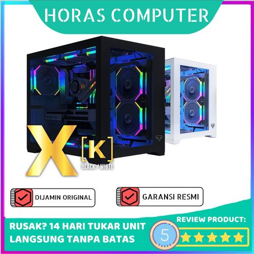 Jual Case PRIME X [K] ARGB Premium Elegant Steel Glass Micro ATX Potential - Hitam - Jakarta ...