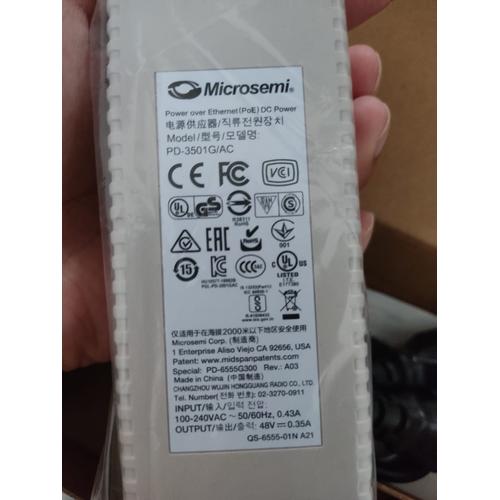 Jual PoE Power Injector Microsemi JW627A PD-3501G-AC 15.4W 802.3af ...