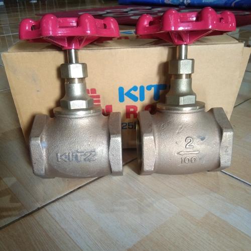 Jual Kran Globe Valve 2 inch Kuningan 100 PSI Type A Merk Kitz Original ...