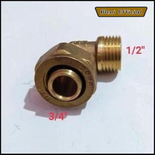 Jual KNEE DRAT LUAR 1/2"X3/4" SAMBUNGAN PIPA AIR PANAS 1/2 KE 3/4 INCH - Jakarta Barat ...
