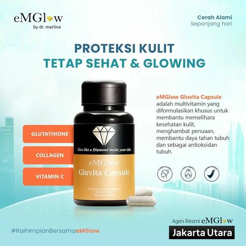 Jual Gluvita capsule emglow whitening original by dr. Marlina - Jakarta ...