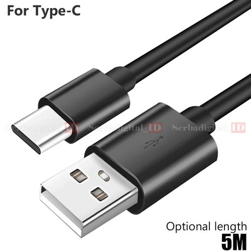Jual Kabel / Cable Usb A To Type C 5 Meter Kable Power / Charger - Kota ...