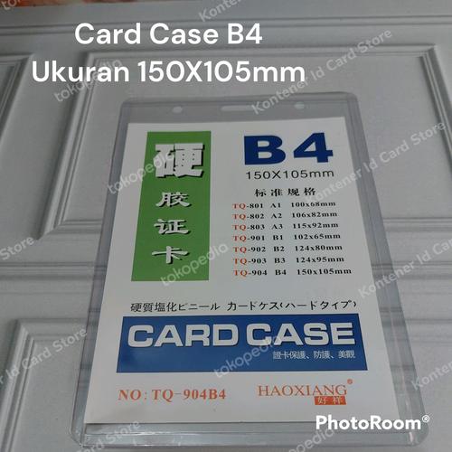 Jual Card Case B4 Kartu Plastik Panitia/Id Card Nametag Plastik ...