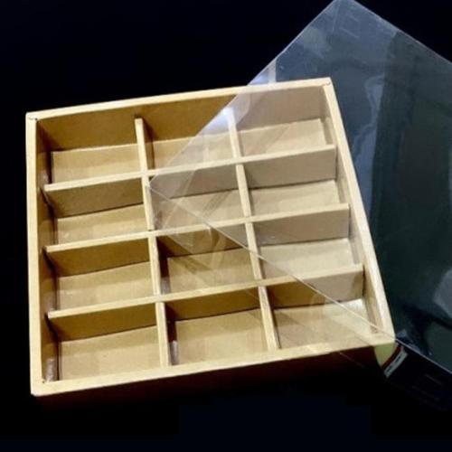 Jual box nastar kotak kraft sekat mika isi 12 lubang dus kemasan ...