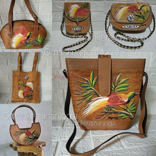 Jual tas kulit kayu khas papua , tas, tas papua - 22 x 15 cm - Kab ...
