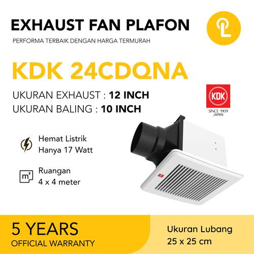 Jual Exhaust Fan KDK 24 CDQNA 24 CDQN / Exhaust Fan Cerobong KDK 10 ...
