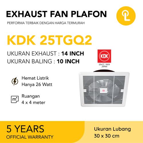 Promo Ceiling Exhaust Fan / Kipas Angin Plafon Hisap 10" KDK 25TGQ2 ...