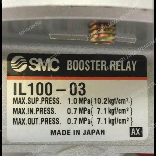 Jual SOLENOID BOOSTER RELAY SMC IL100-03 3/8" BOOSTER RELAY SMC ...