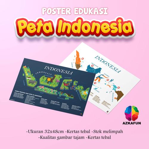 Promo Poster Edukasi PETA INDONESIA - Poster edukasi anak - POS-EDU-56 ...