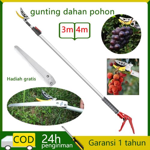 Jual 4m Gunting pemetik buah tinggi pemetik buah, gunting pangkas - 2.4 ...