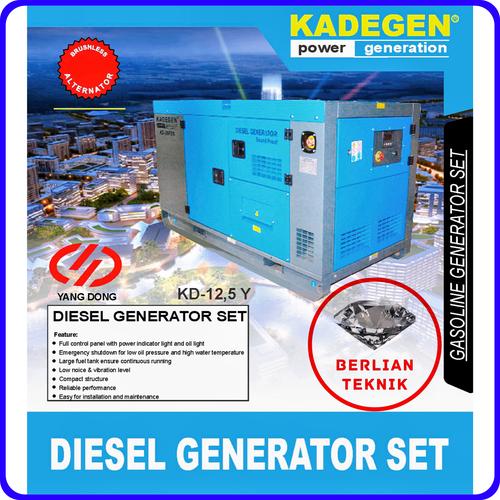 Jual Diesel Generator Silent Mesin Genset Kadegen KD 12.5 KVA 3 Phase ...