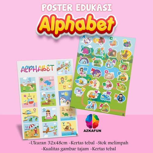 Jual Poster Edukasi ALPHABET - Poster Alphabet anak poster anak - Kota ...