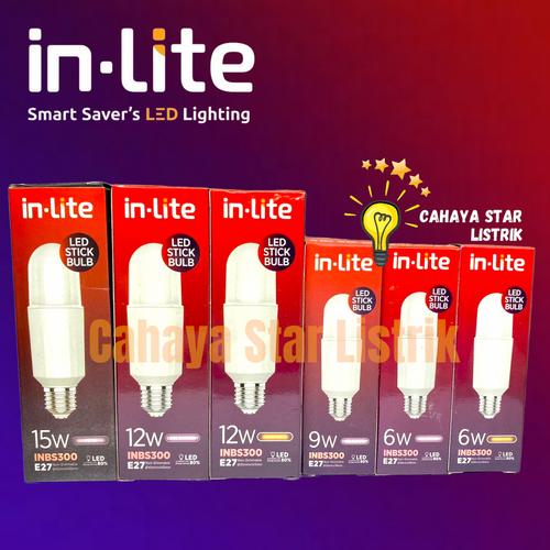 Jual INLITE Led Stick Bulb 6W/9W/12W/15W Putih atau Kuning (PILIH ...