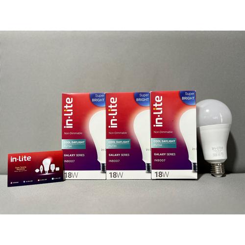 Jual PAKET HEMAT ISI 3 PCS LAMPU LED BULB INLITE 18W 18 WATT - INB007 ...