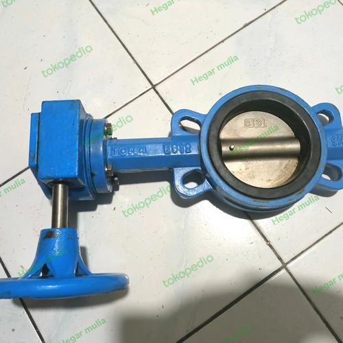 Jual Butterfly GIRBOX Valve ukuran 4"inch TOZEN BUTTERFLY VALVE 100M ...