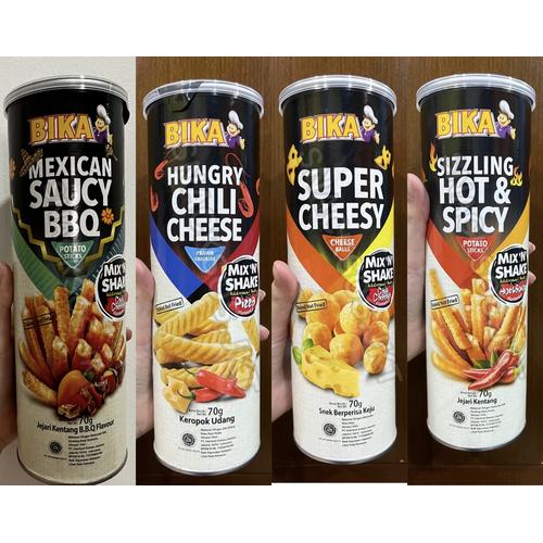 Jual BIKA MIX & SHAKE PRAWN CRACKERS / CHEESE BALLS / POTATO STICKS ...
