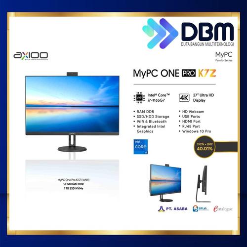 Jual Axioo MyPC ONE Pro K7Z (16N9) RAM 16GB / 1TB NVME Core i7 AIO 27" (4K) - Jakarta Barat ...