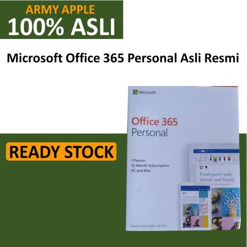 Jual Microsoft Office 365 Personal Asli Resmi Subscription for 1 Year ...