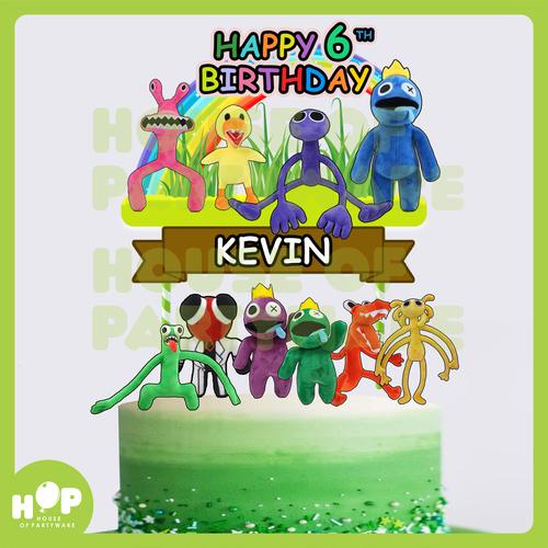 Jual Cake Topper RAINBOW FRIENDS ROBLOX + Custom Nama / Hiasan Kue ...