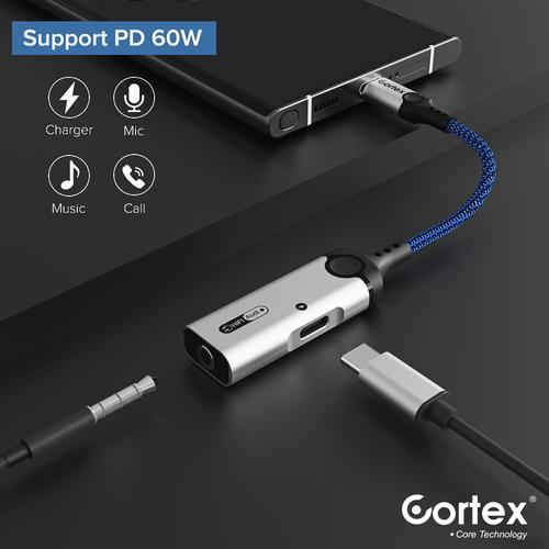 Jual Cortex Splitter MH341 USB-C 2in1 Type-C to Charging + 3.5mm Audio ...