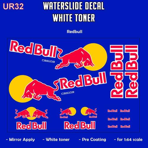 Jual Decal WHITE TONER LOGO BRE, REDBULL, FALKEN, GULF Universal 1/64 ...