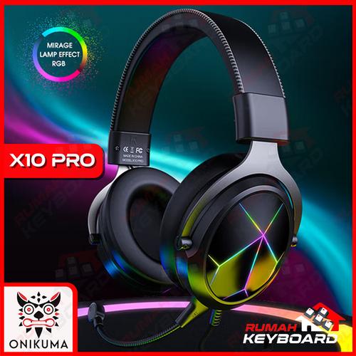 Jual GAMING HEADSET - ONIKUMA - X10 PRO - MIC - RGB - NOICE CANCELLING ...
