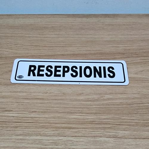 Jual Sign Label Akrilik RESEPSIONIS UKURAN KECIL - Kota Bekasi ...