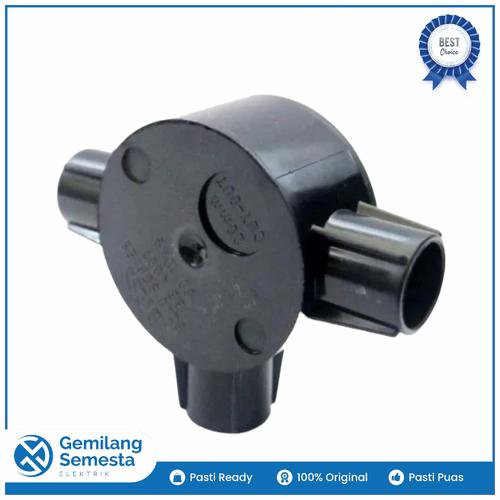 Jual T dus pipa listrik conduit 3 cabang 20mm Tdus tdoos Hitam Boss ...
