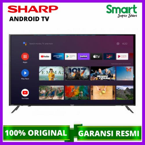 Promo SHARP Android TV 55 Inch 4K Ultra-HDR with Google Assistant 4T ...