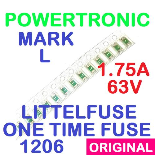 Jual 1206 1.75A 63V Mark L One Time Fast Blow Acting Fuse Littelfuse ...