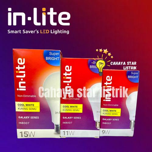 Jual Inlite Led Bulb Cahaya Semu 9W/11W/15W INB007 4000K(LedSamsung ...