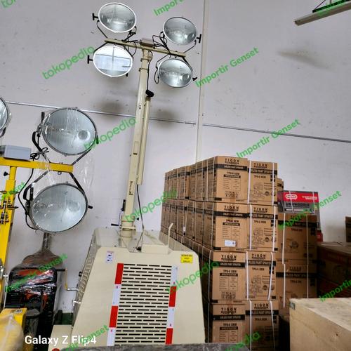 Jual Tower Light 4 x 1000 watt tinggi 9 meter / mobile light tower 9 ...