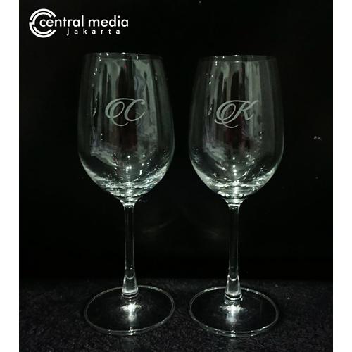 Jual Gelas Wine Grafir Custom Type BORDEAUX Engraved Wine Glass GOSEND ...