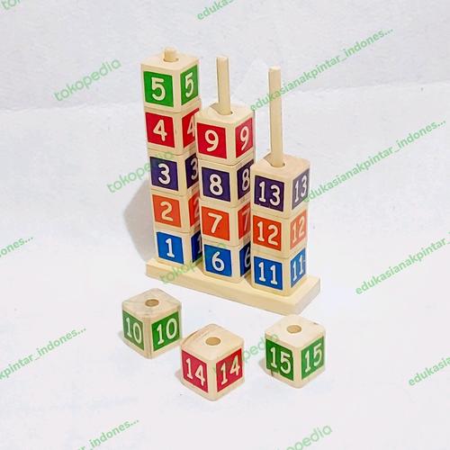 Jual Mainan edukasi anak Menara kubus angka - Jakarta Barat ...