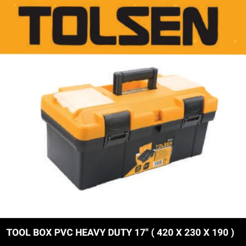 Jual tool box pvc heavy duty 17" ( 420 X 230x 190 ) tolsen - Kota ...