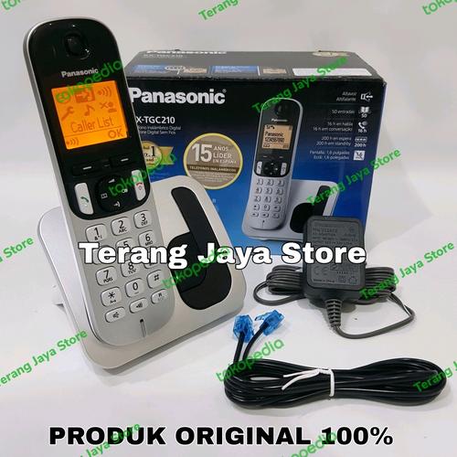 Jual Telepon Wireless Panasonic KX-TGC210 Telephone Wireless KX-TGC 210 - Silver - Jakarta Barat ...