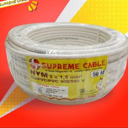 Jual Kabel NYM 3x1.5 mm Supreme / Kabel Supreme NYM 3x1,5mm Putih - Kab. Bogor - JP ELECTRIK ...