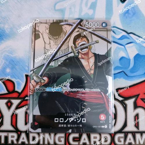 Jual one piece tcg zoro OP01-001 Leader 25th memorial original ...
