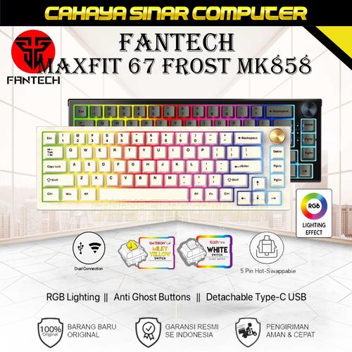 Jual Fantech MAXFIT67 Wireless Hotswapable Mechanical Keyboard Gaming ...