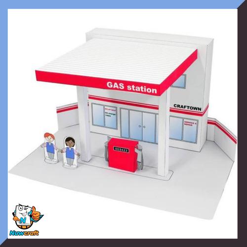 Jual Nuwcraft Gas Station papercraft - Kota Surabaya - nuwcraft | Tokopedia