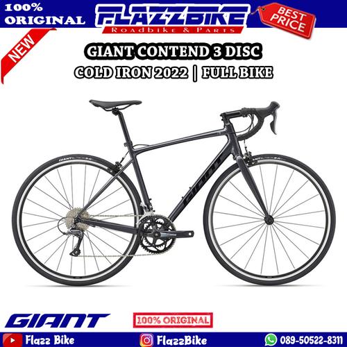 Jual GIANT CONTEND 3 DISC Cold Iron 2022 - Sepeda Full Bike Claris ...