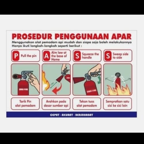 Jual STIKER SIGN CARA PROSEDUR PENGGUNAAN APAR ALAT PEMADAM KEBAKARAN ...