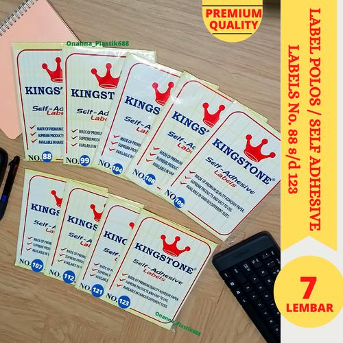 Promo Label Undangan Stiker Polos No. 88 99 103 104 107 108 109 112 121 ...