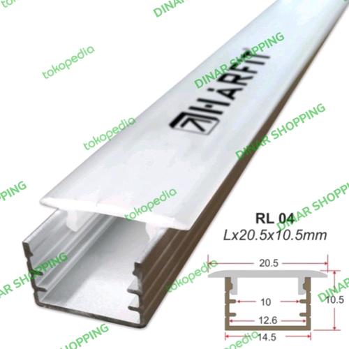 Jual REL LIST RUMAH LAMPU HARFIT HOUSING LED STRIP RL 04 SILVER ...