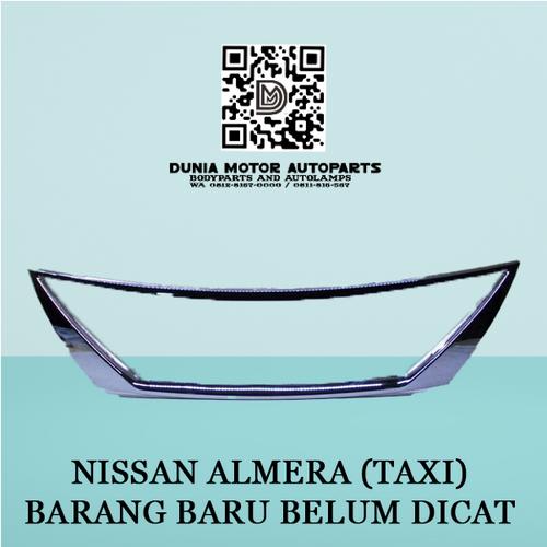 Jual LIST GRILLE GRILL HITAM KROM NISSAN ALMERA TAXI 2013 S/D 2020 BARU ...