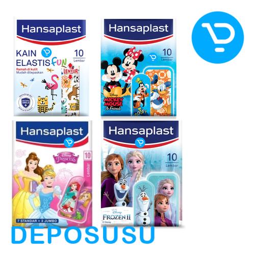 Jual HANSAPLAST Junior isi 10 Plester Luka Anak Mickey Disney Princess ...