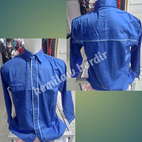 Jual KEMEJA polos seragam kantor - Biru - M - Jakarta Pusat - Kemilaw ...