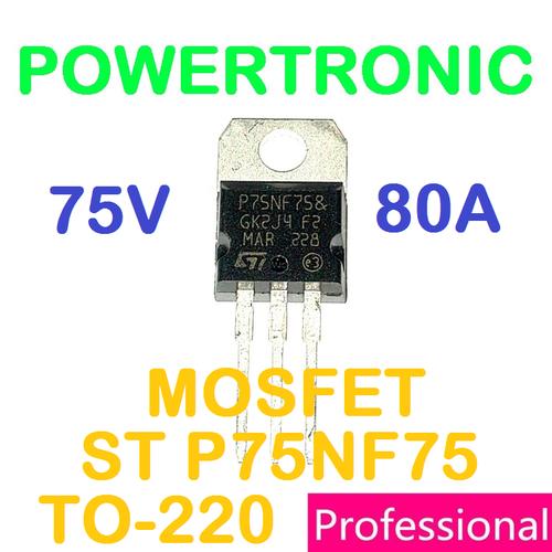 Jual MOSFET P75NF75 75N75 STP75NF75 STP75NF75FP 75V 80A TO-220 ...